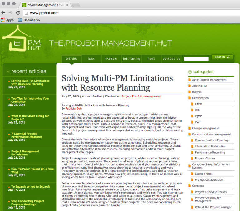 Solving Multi-PM Limitations With Resource Planning - Ganttic